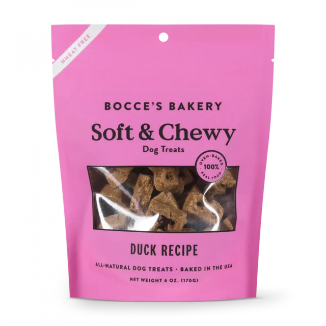 Bocce's Bakery Soft & Chewy Duck Recipe Dog Treats - Pet Dog Habits